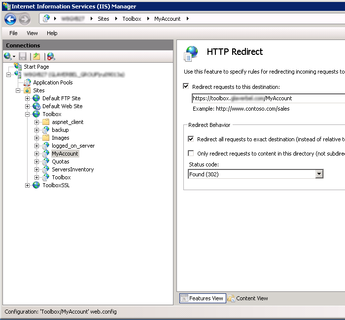 Перенаправление на в Iis System Engineering